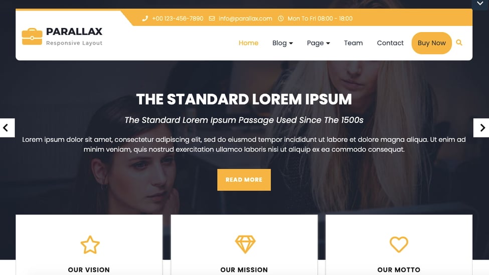 Top 13 Free Parallax Scrolling WordPress Themes